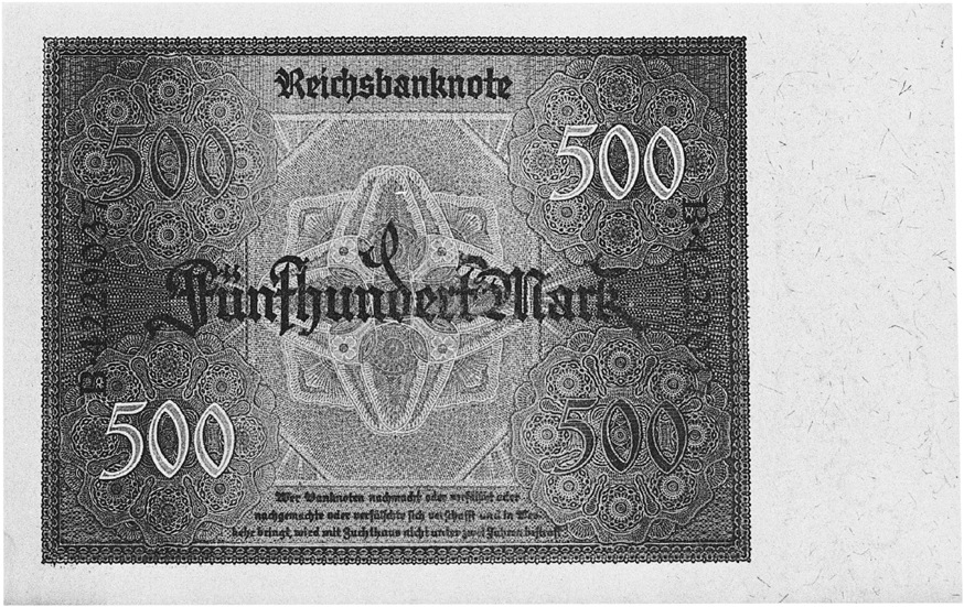 1922 Germany 500 Mark values and price guide