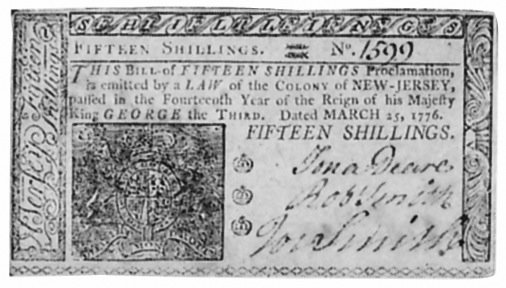 United States 15 Shillings values and price guide