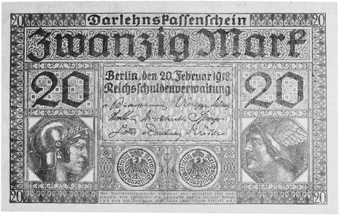 1918 Germany 20 Mark values and price guide