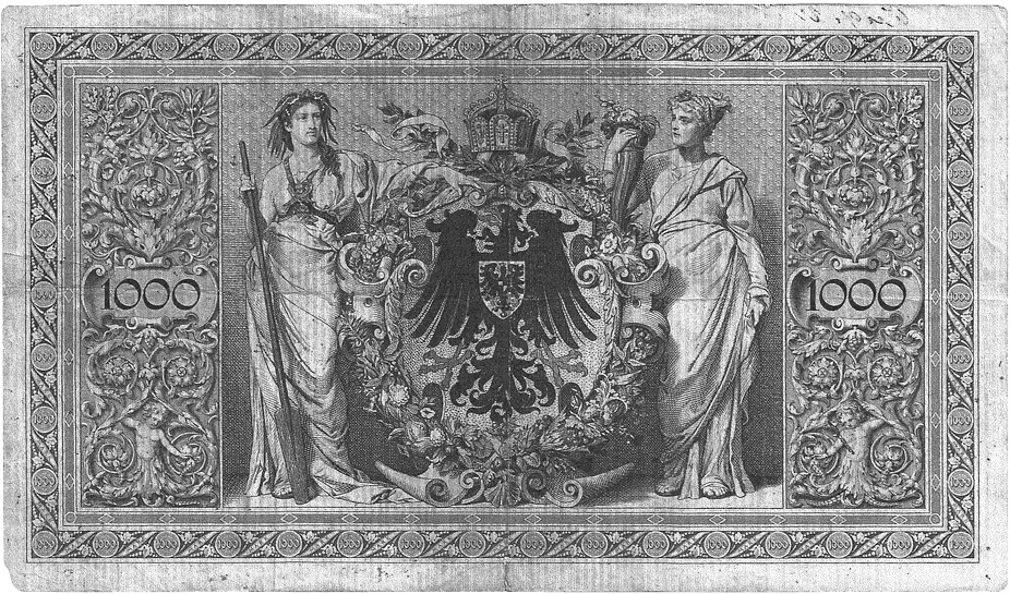 1884 Germany 1000 Mark values and price guide