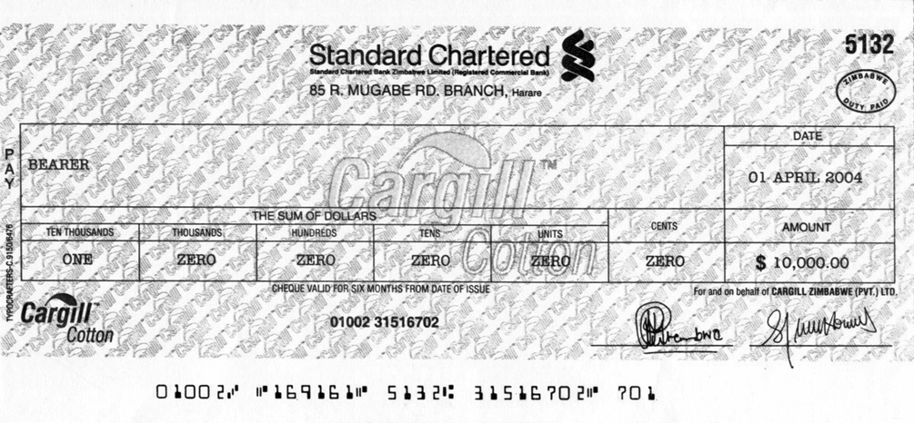 2004 Zimbabwe 10,000 Dollars values and price guide
