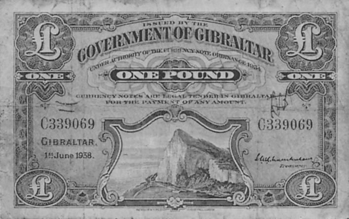 1938-1958 Gibraltar 1 Pound values and price guide