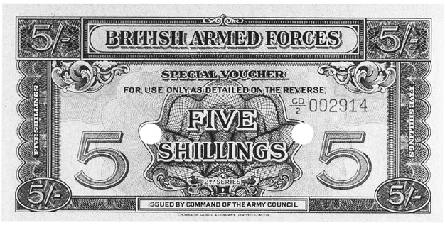 1950 Great Britain 5 Shillings values and price guide