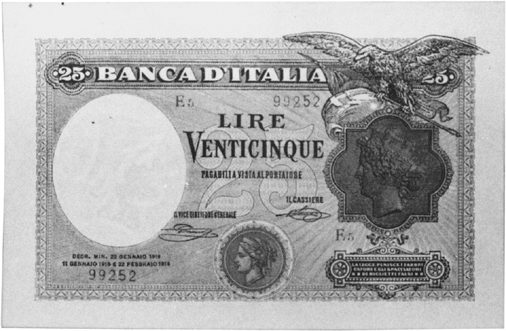 1918-1919 Italy 25 Lire values and price guide
