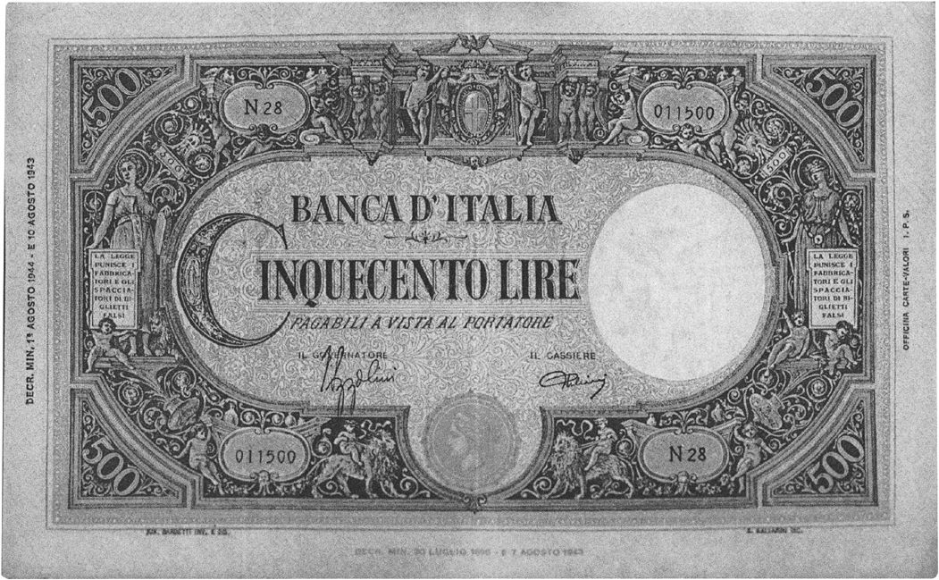 1943-1947 Italy 500 Lire values and price guide