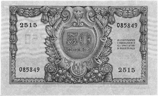 1951 Italy 50 Lire values and price guide