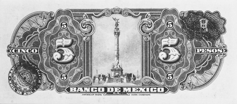 1937-1950 Mexico 5 Pesos values and price guide