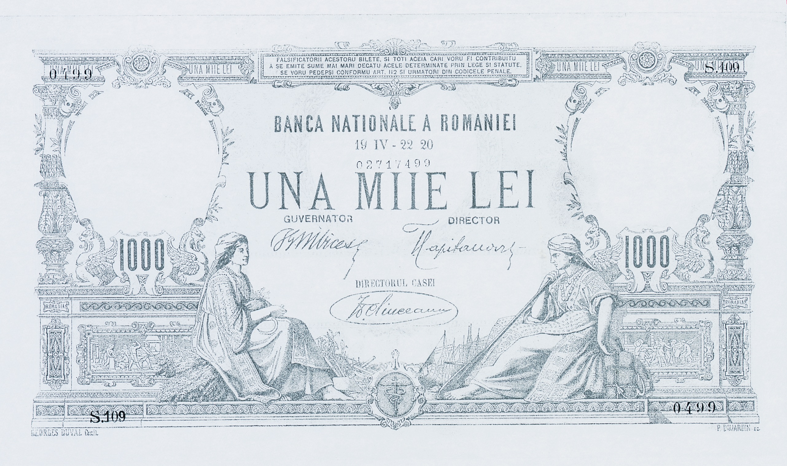 1910-1931 Romania 1000 Lei values and price guide