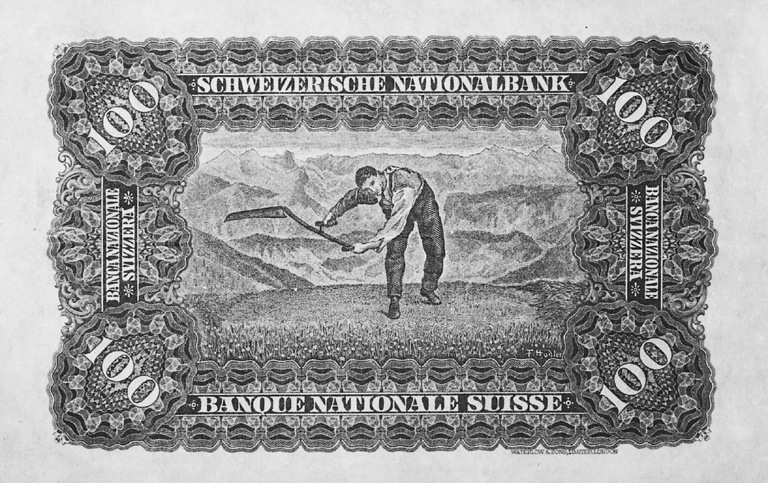 1924-1949 Switzerland 100 Franken values and price guide