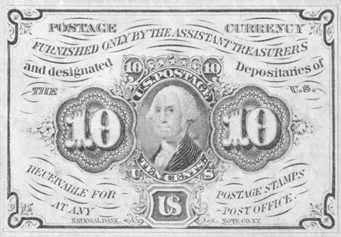 1862 United States 10 Cents values and price guide