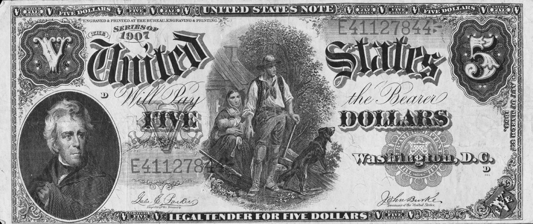 1907 United States 5 Dollars values and price guide