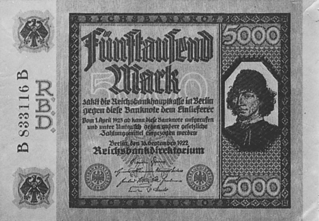 1922 Germany 5000 Mark values and price guide
