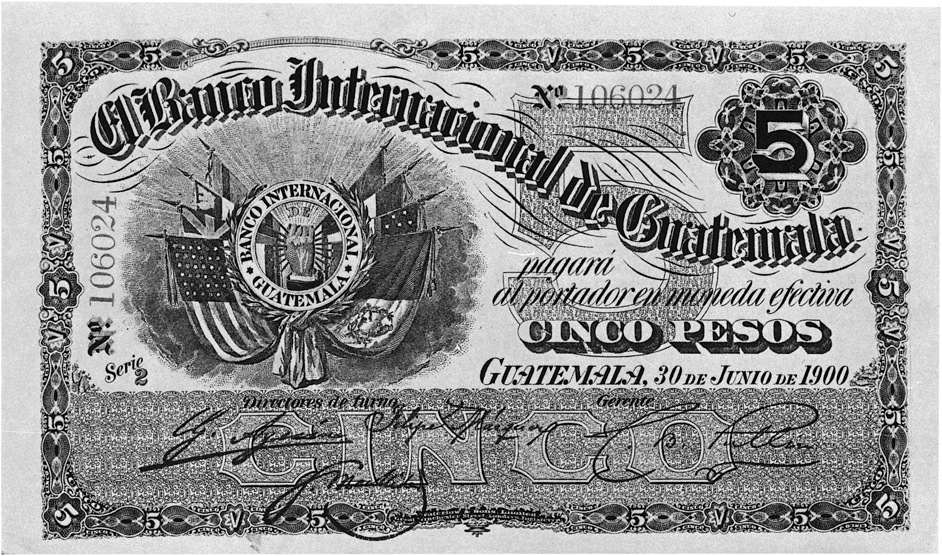 Guatemala 5 Pesos values and price guide
