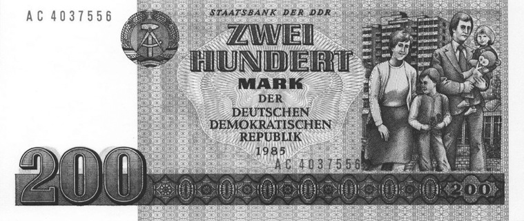 1985 Germany - Democratic Republic 200 Mark values and price guide