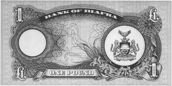 1968-1969 Biafra 1 Pound values and price guide