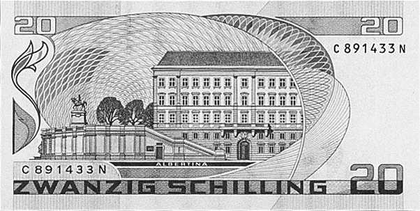 1986 Austria 20 Schilling values and price guide
