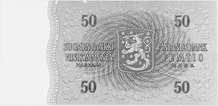 1963 Finland 50 Markkaa values and price guide
