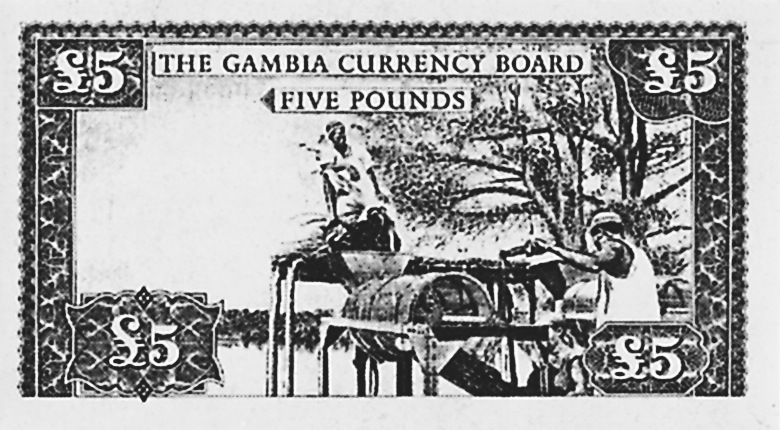 1965-1970 Gambia 5 Pounds values and price guide