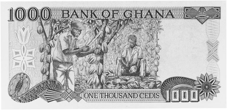 1991-1994 Ghana 1000 Cedis values and price guide