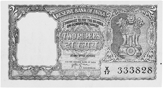 1949-1961 India 2 Rupees values and price guide