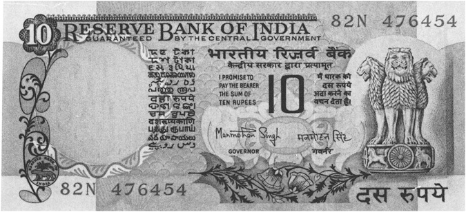 1970-1984 India 10 Rupees values and price guide