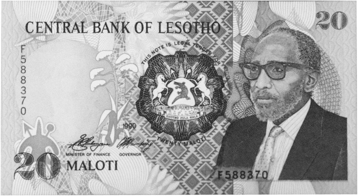 Lesotho 20 Maloti values and price guide