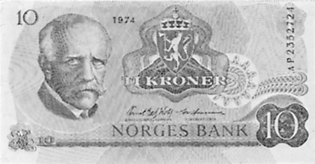 1972-1984 Norway 10 Kroner values and price guide