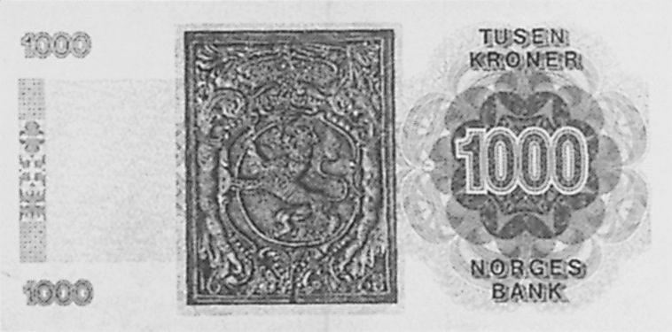 1989-1990 Norway 1000 Kroner values and price guide