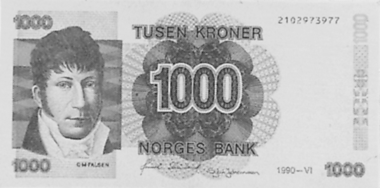 1989-1990 Norway 1000 Kroner values and price guide