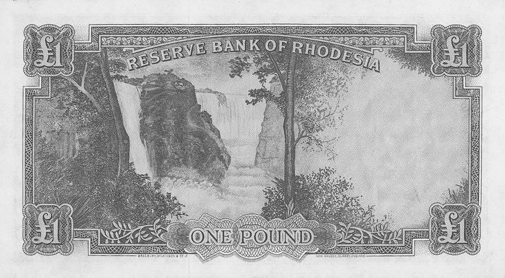 1964 Rhodesia 1 Pound values and price guide
