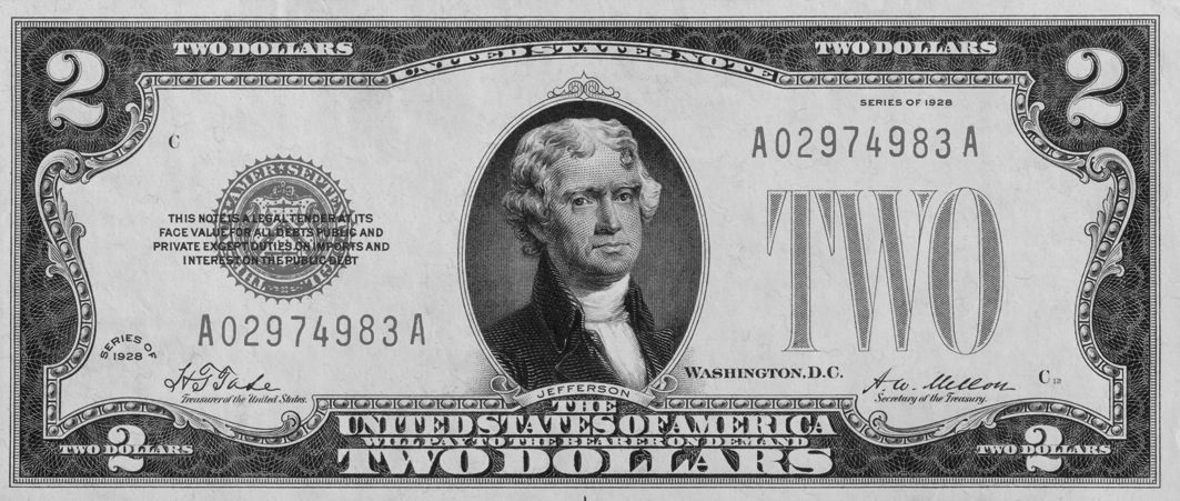 1928 United States 2 Dollars values and price guide