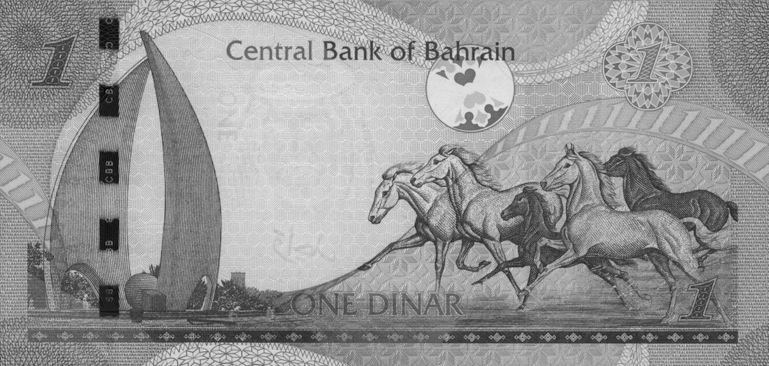 2008 Bahrain 1 Dinar values and price guide