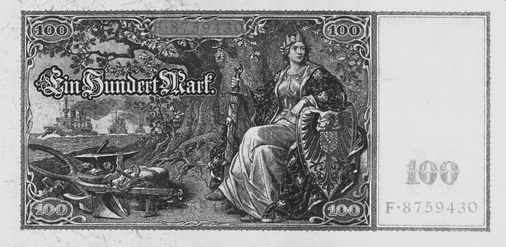 1910 Germany 100 Mark values and price guide