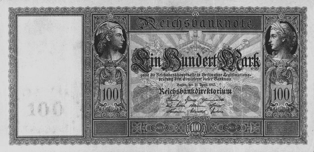 1910 Germany 100 Mark values and price guide