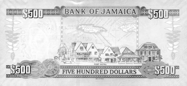 2003 Jamaica 500 Dollars values and price guide