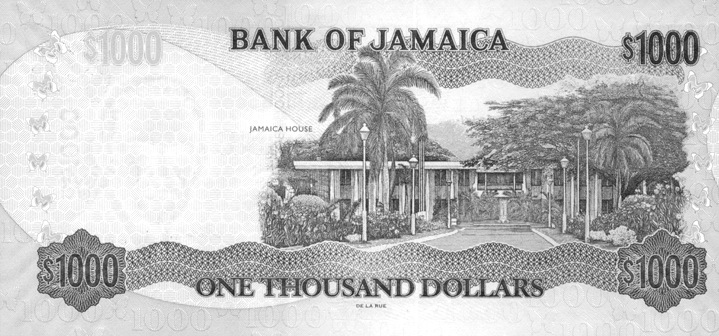 2003 Jamaica 1000 Dollars values and price guide