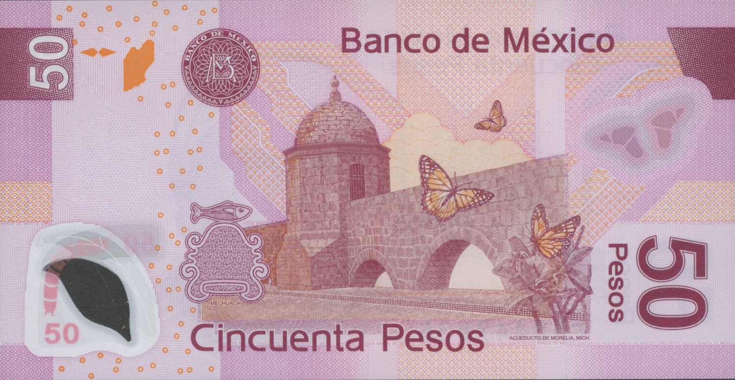 2005 Mexico 50 Pesos values and price guide