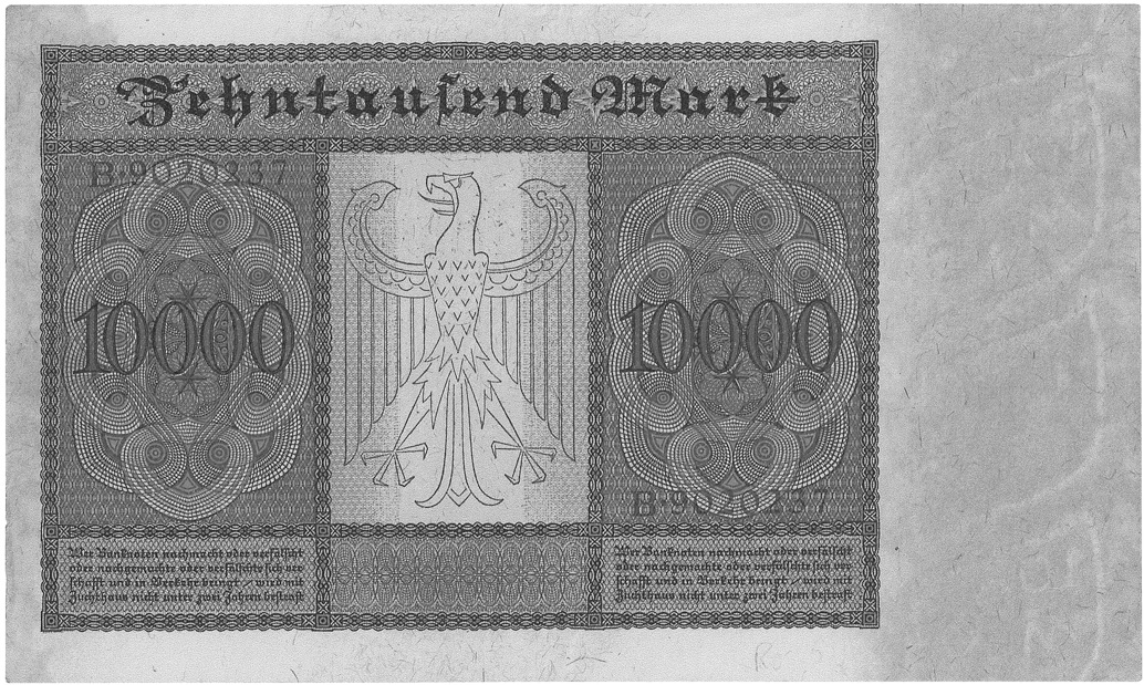 1922 Germany 10,000 Mark values and price guide