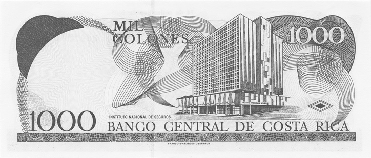 1997 Costa Rica 1000 Colones values and price guide