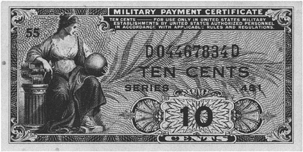 1951 United States 10 Cents values and price guide