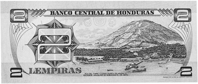 1976 Honduras 2 Lempiras values and price guide