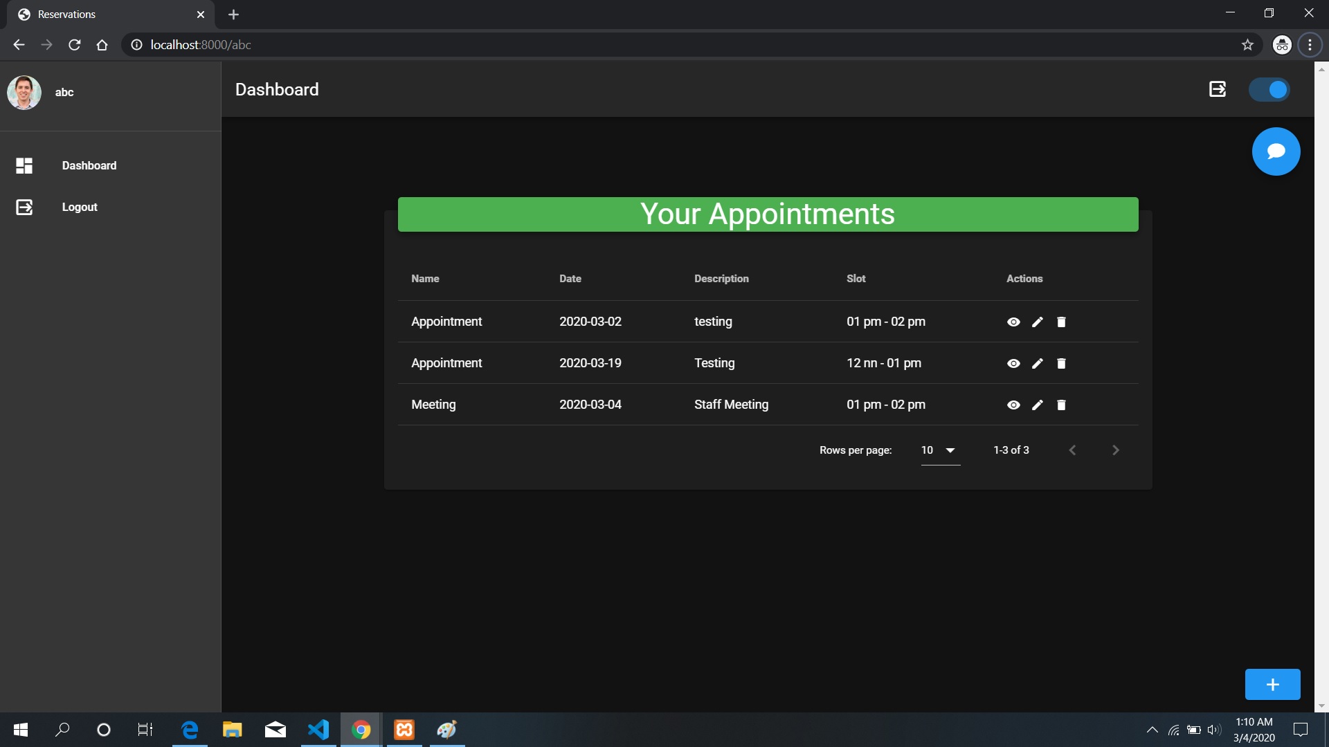 harshit2996/Appointment-Booking-System - Codesandbox