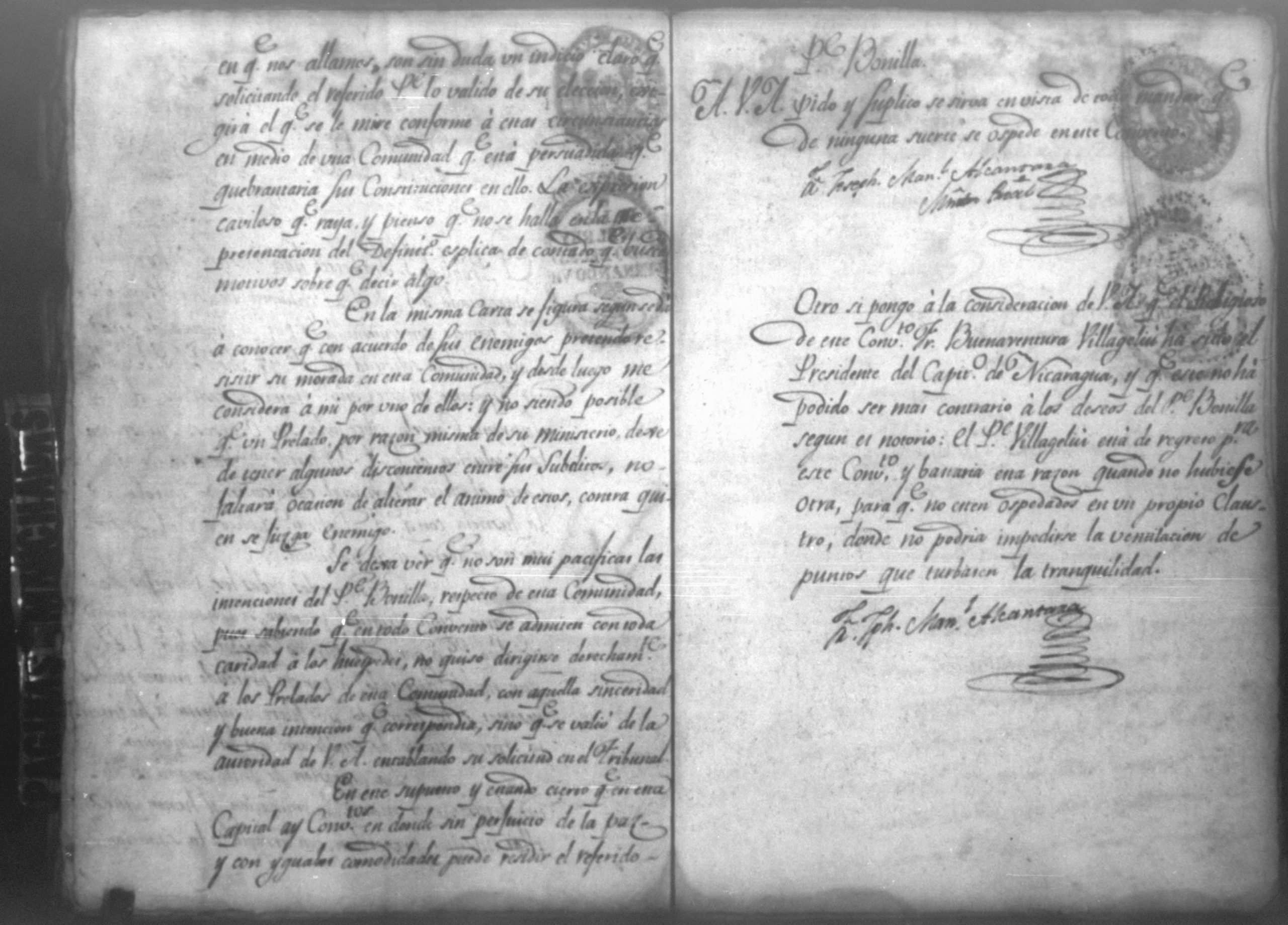 Documentos varios de Padre Fray José Antonio Bonilla, Leon 1808 (026 ...