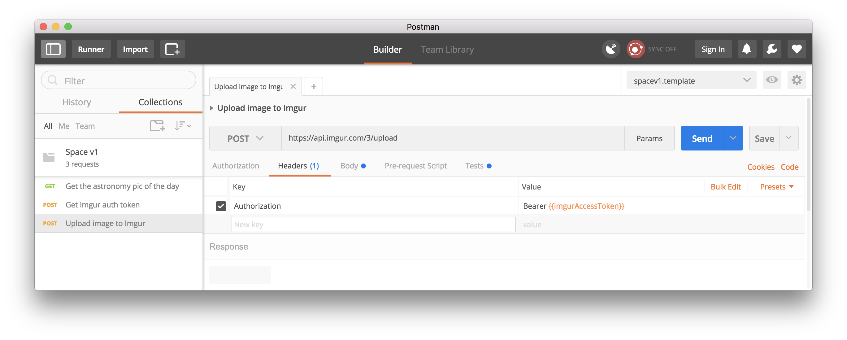 Upload Image To Imgur Space V1 Get Started Tutorial Postman Api 6296