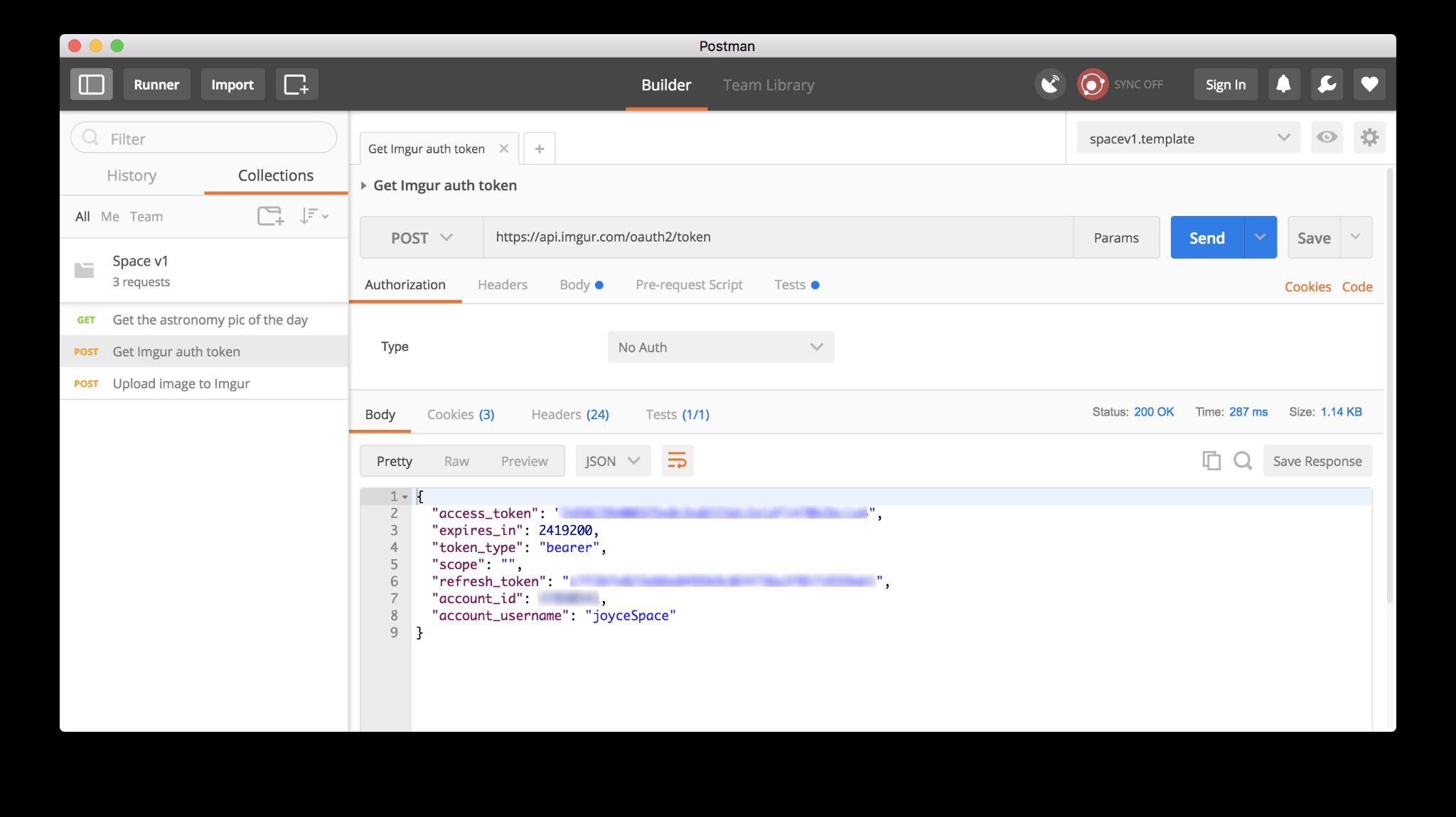 Get Imgur Auth Token Published Postman Templates Postman Api Network 5463