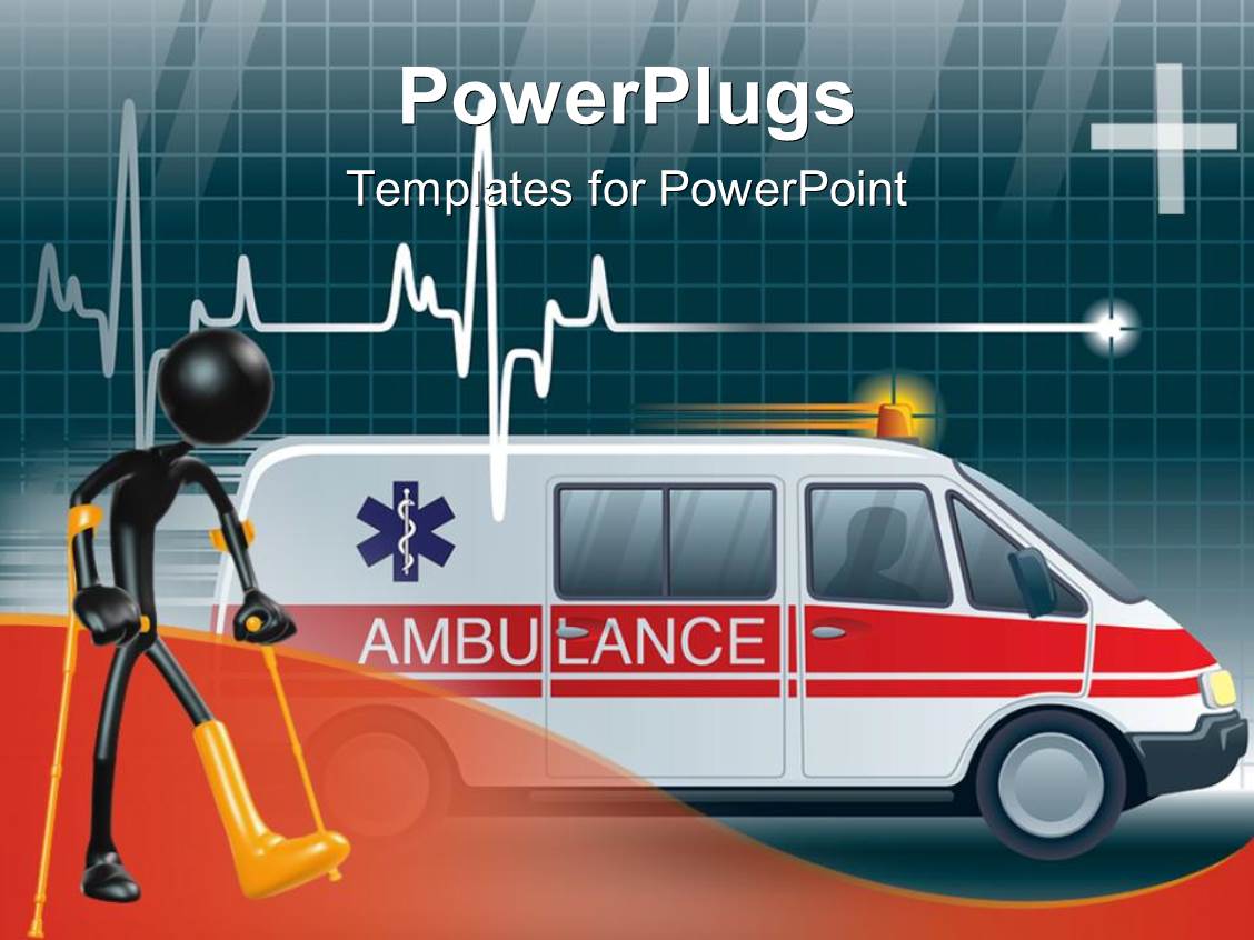 Ambulance Powerpoint Template Slide