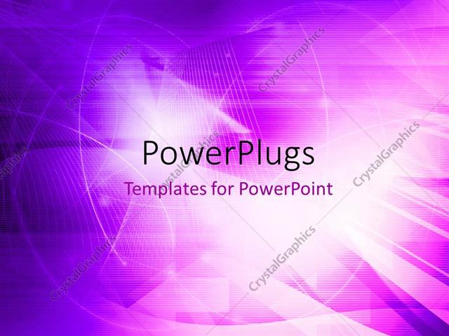 PowerPoint Template: Abstract purple themed background with light glow ...