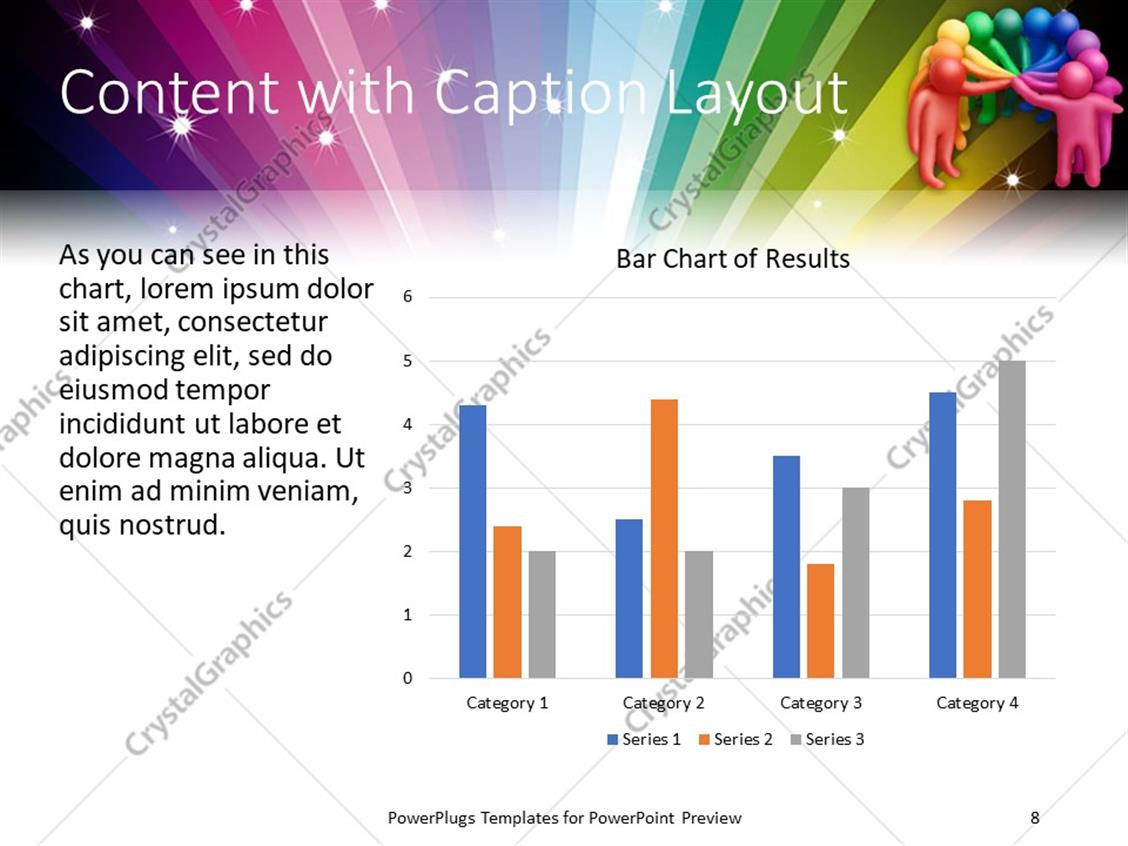 PowerPoint Template: Animated multi colored human figures joining their ...
