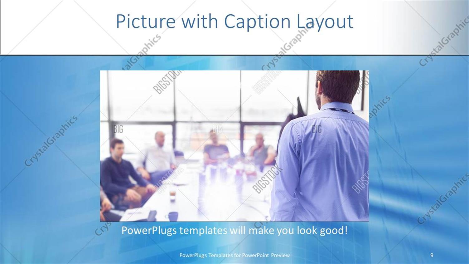 PowerPoint Template: a building with its reflection in the background ...