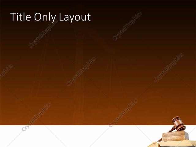 PowerPoint Template: legal theme with judges gavel atop of opened ...
